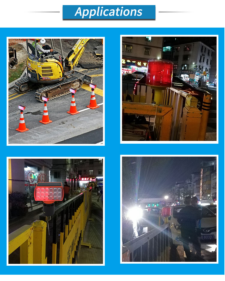 LED red blue traffic road construction signal light - Wide Way ...